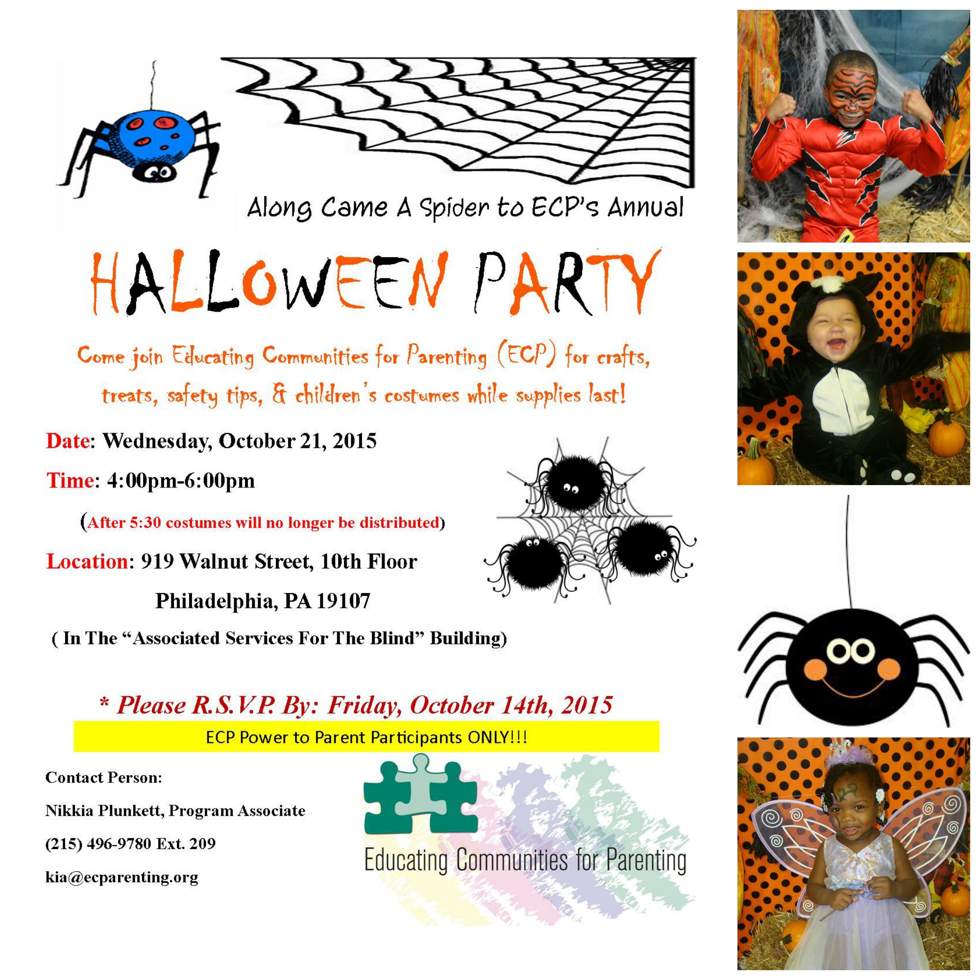 ECP 4th Annual Halloween Party | Educating Communities for Parenting